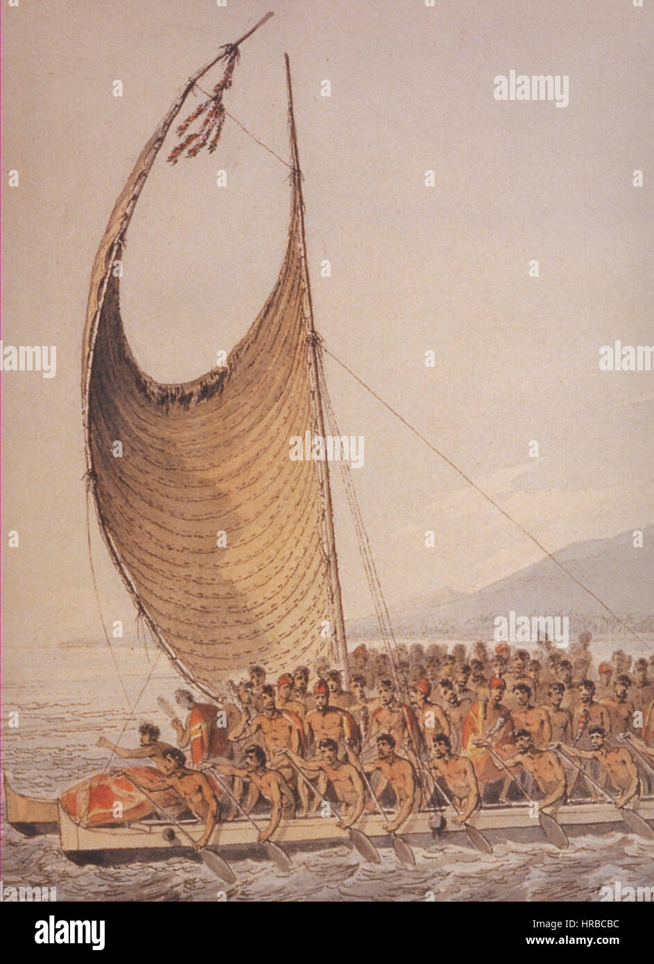 King Kalaniopuu Greeting Cook 1781 Stock Photo - Alamy