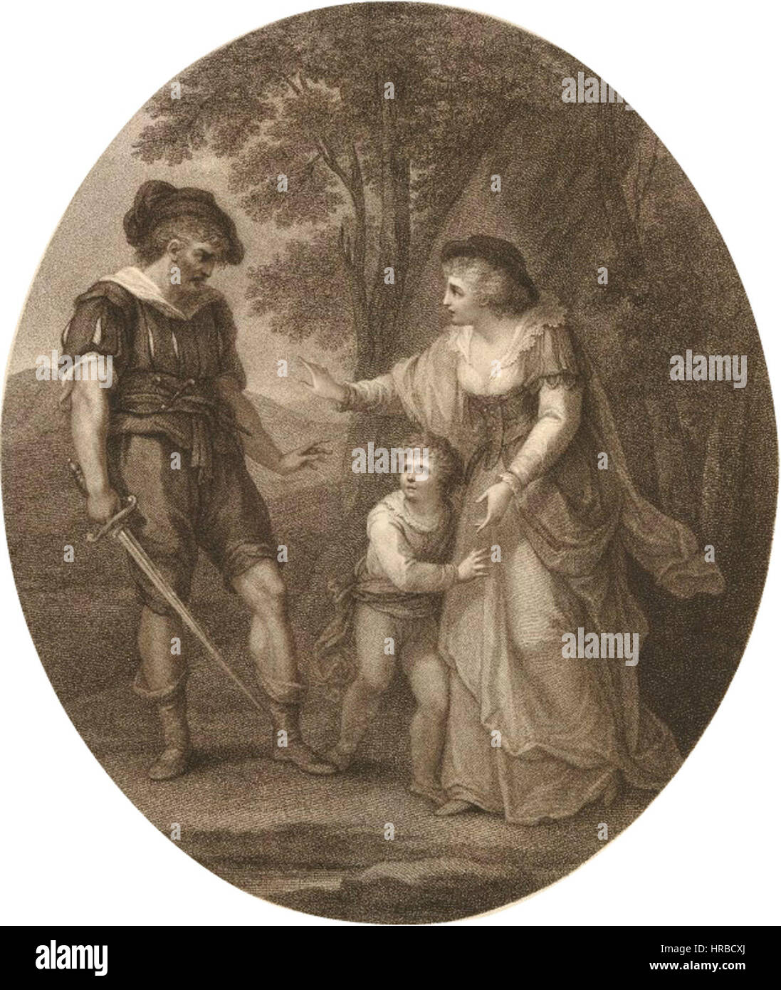 Queen Margaret and the robber Stock Photo - Alamy