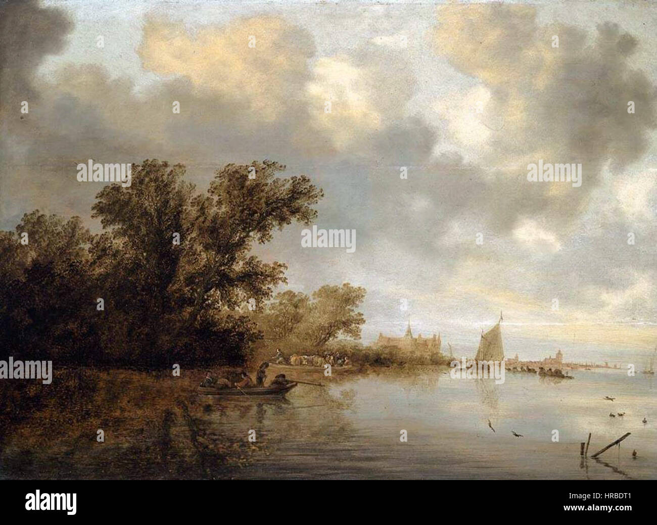 Natural environment landscape depiction 1600s art hi-res stock ...