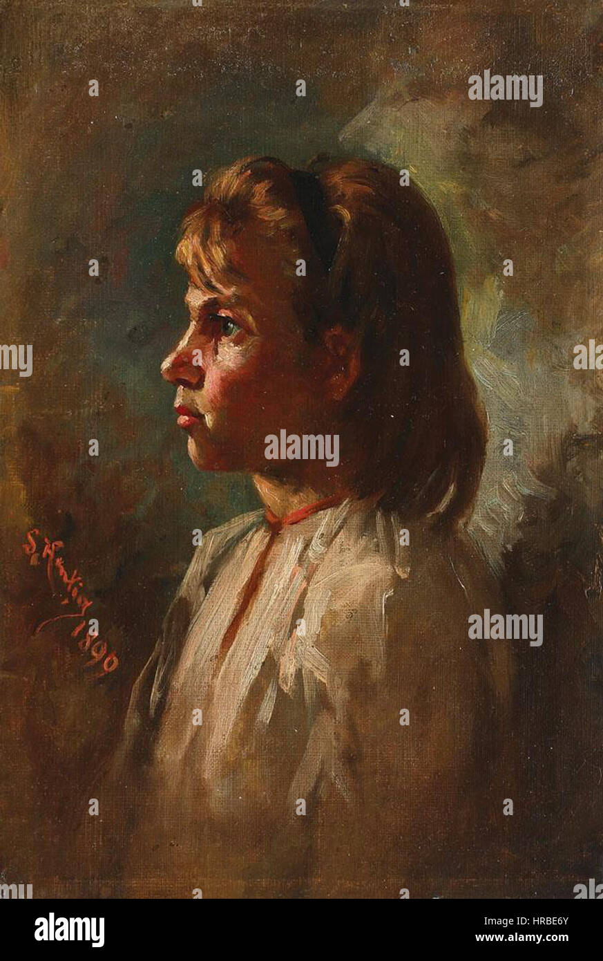 Sava Hentia - Portret de copila Stock Photo - Alamy