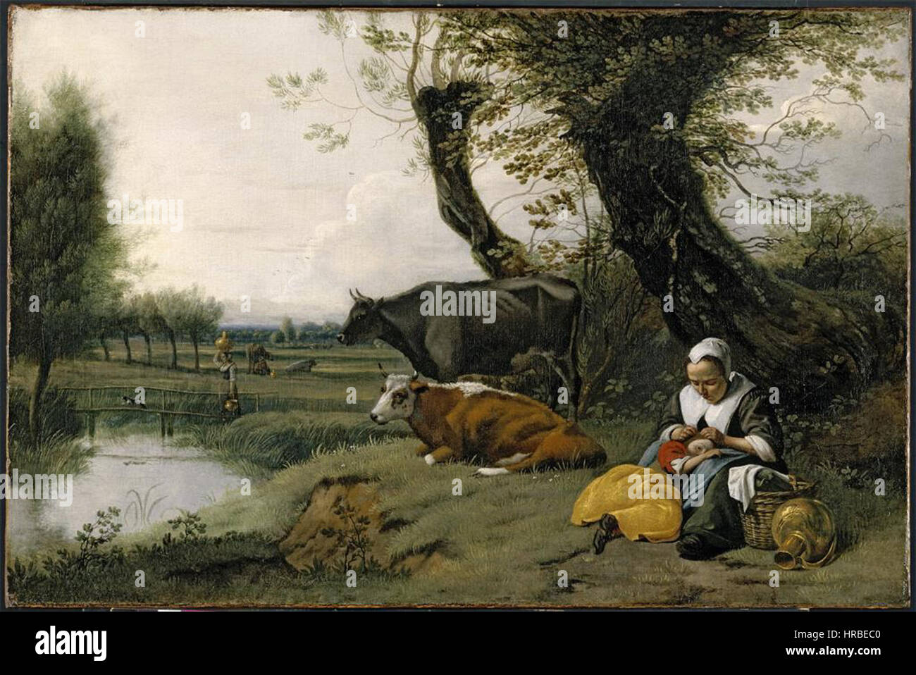Pastoral scene sketch hi-res stock photography and images - Alamy