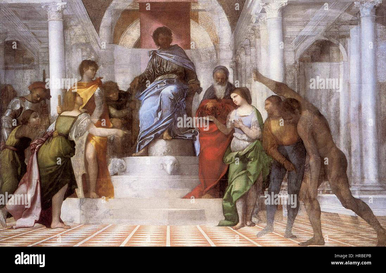 Sebastiano del Piombo - The Judgment of Solomon - WGA21124 Stock Photo ...