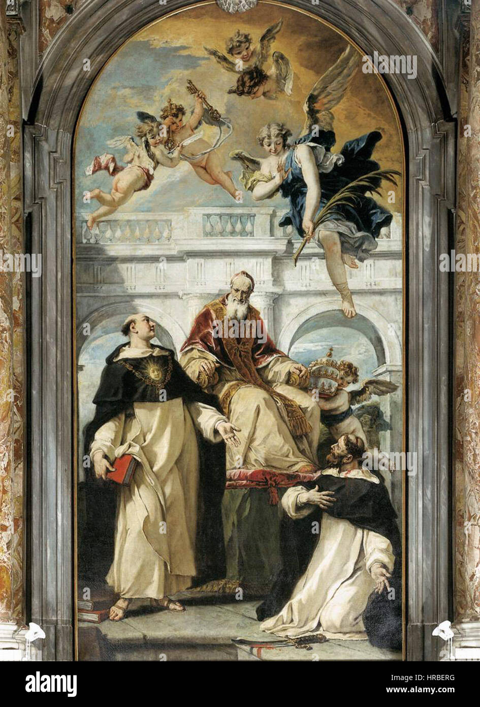 Sebastiano Ricci - St Pius, St Thomas of Aquino and St Peter Martyr ...
