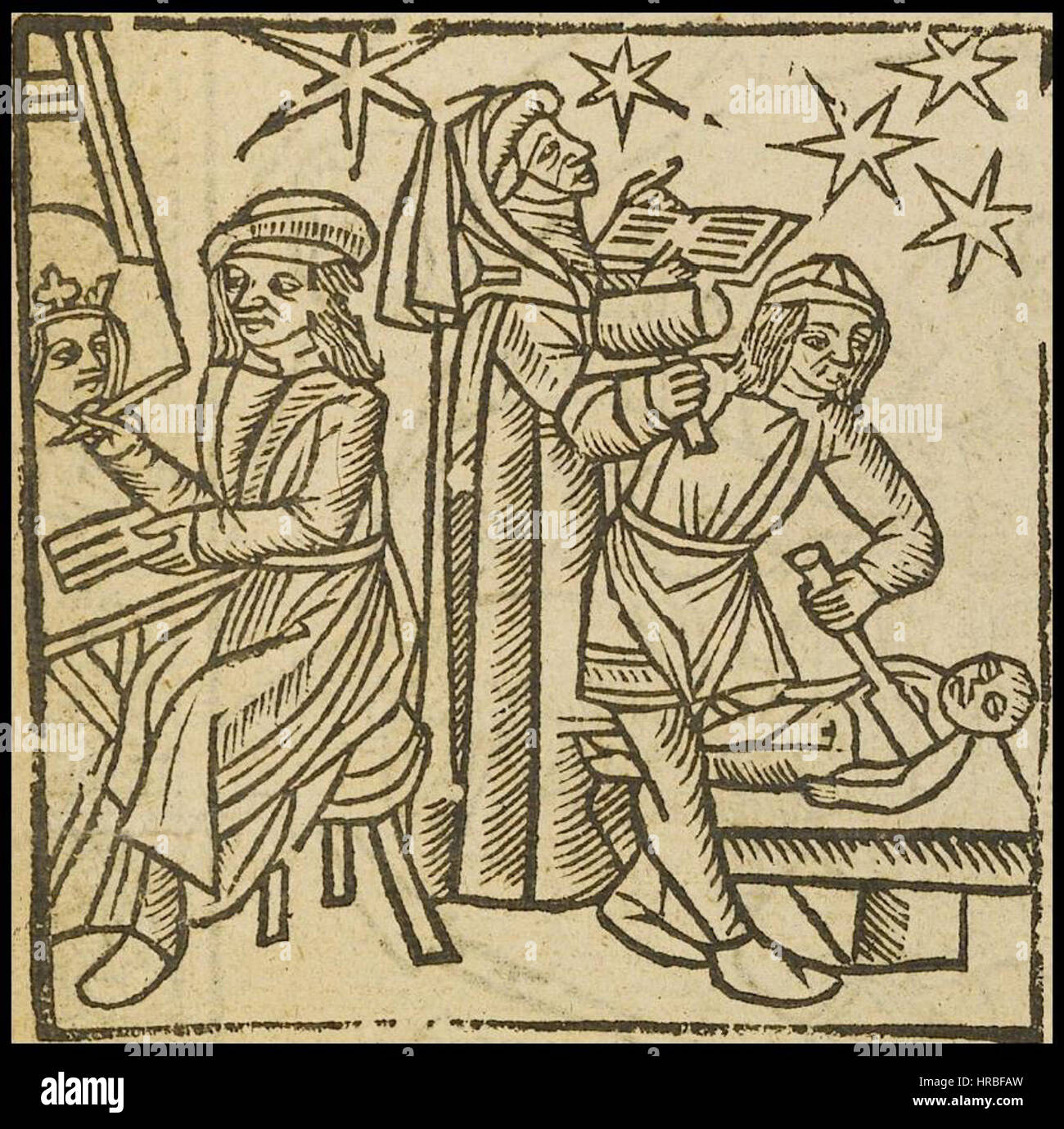 Sculptor and Painter (emblem of Mercury Stock Photo - Alamy