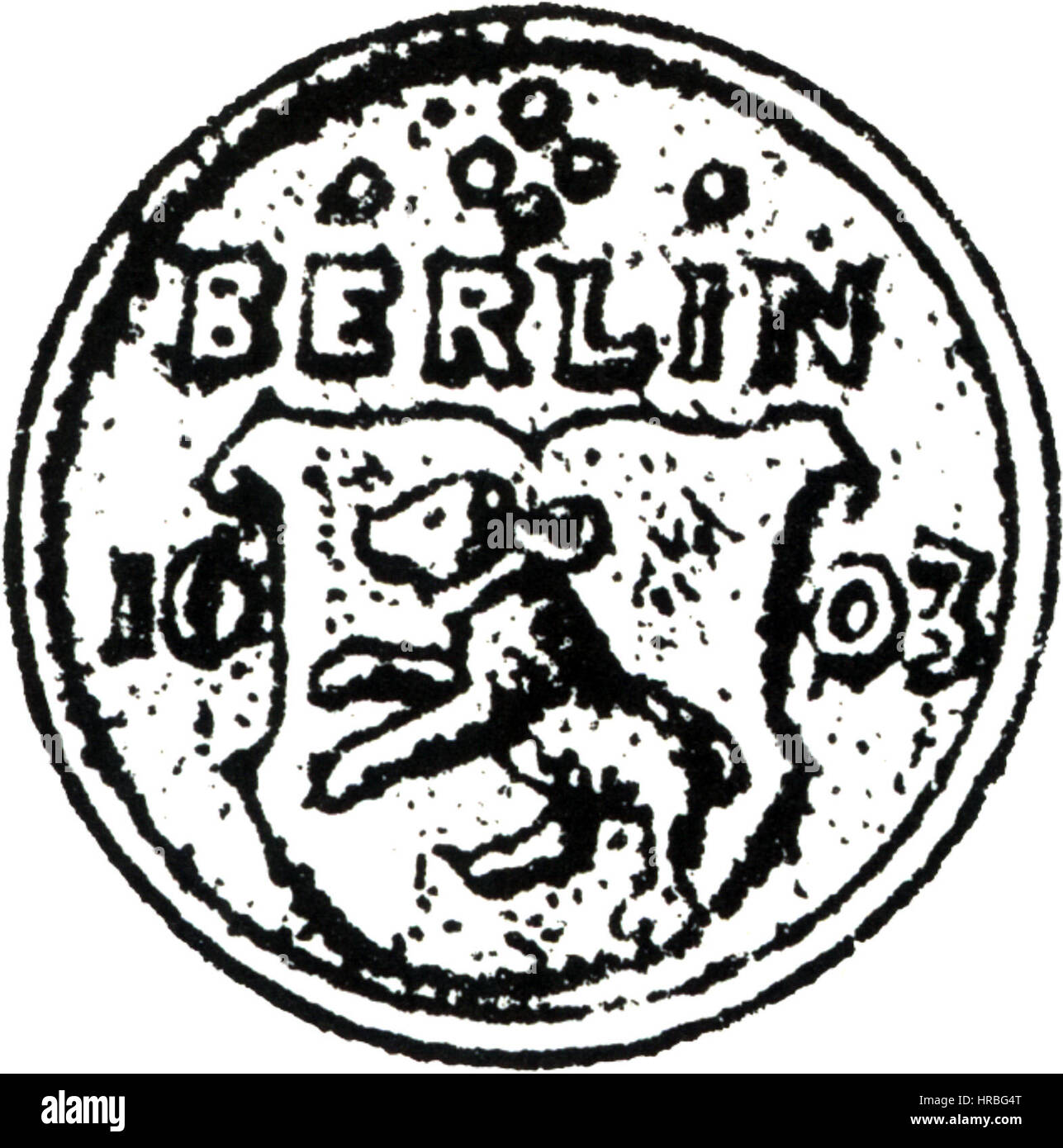 Signet ring of Berlin 1603 Stock Photo - Alamy