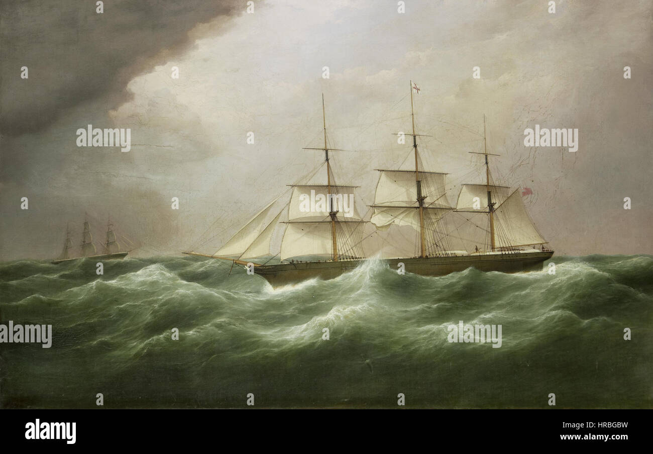 Samuel Walters - The sailing ship Robin Hood (1857 Stock Photo - Alamy