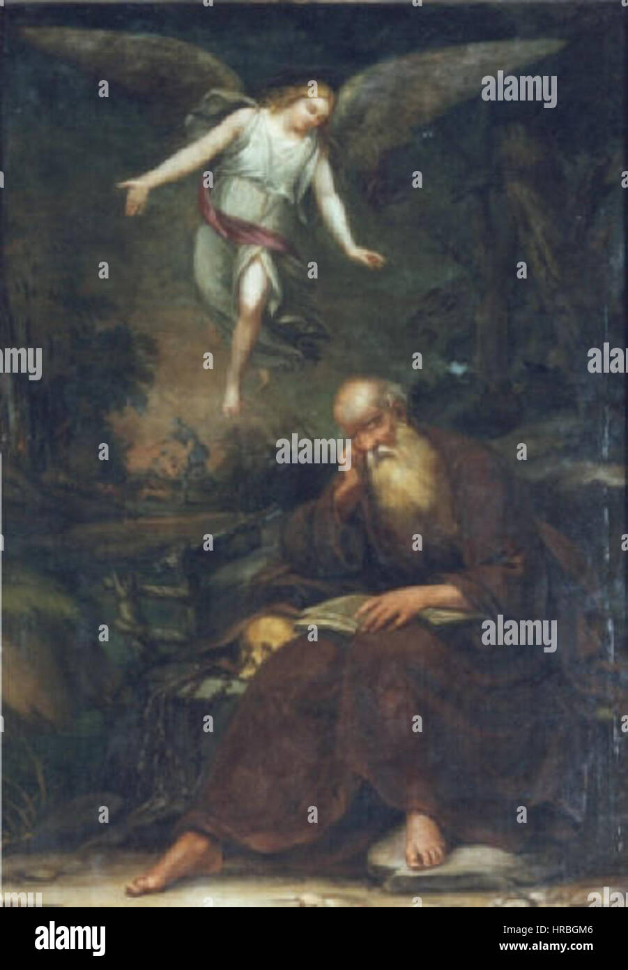 San Corrado e l'angelo Stock Photo - Alamy