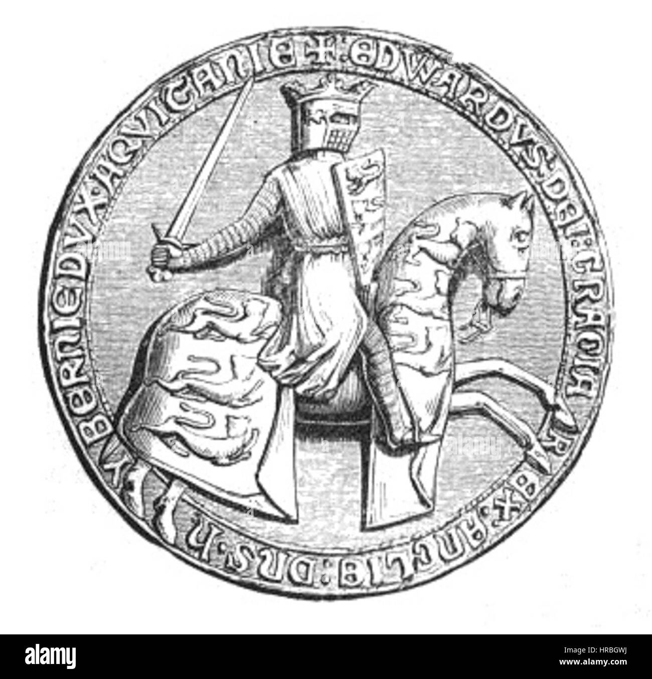 Seal of Edward II Stock Photo - Alamy