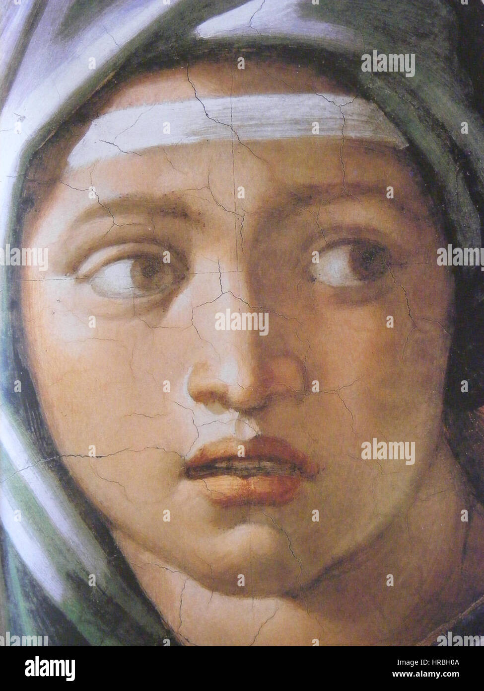 Sibyl of Delphi - Sistine Chapel - closeup Stock Photo - Alamy