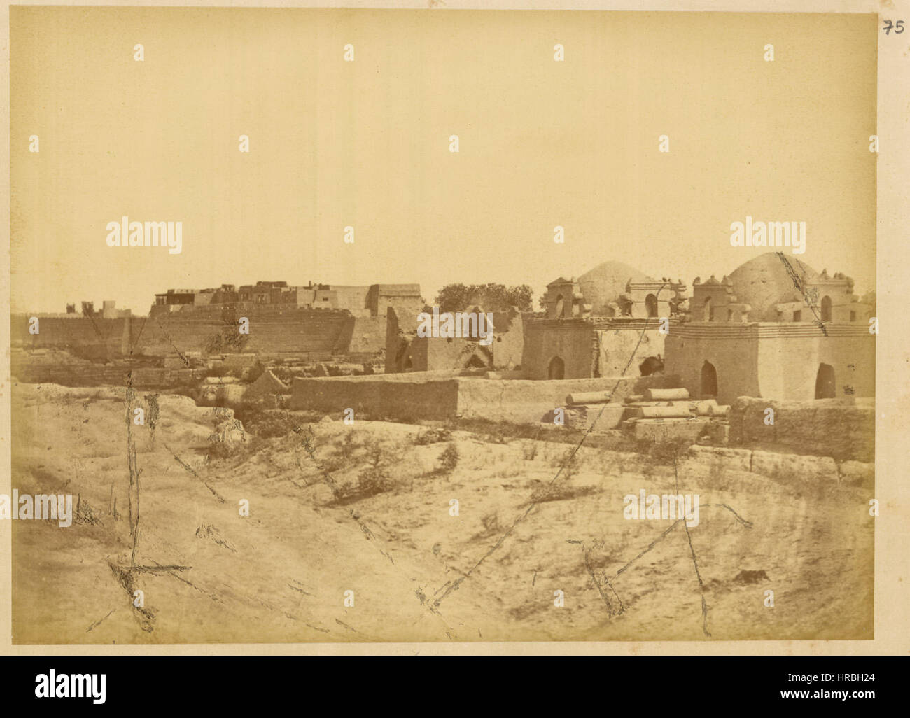 Ruins of Muslim Graves in the Town of Hami, in the Gobi. Xinjiang ...