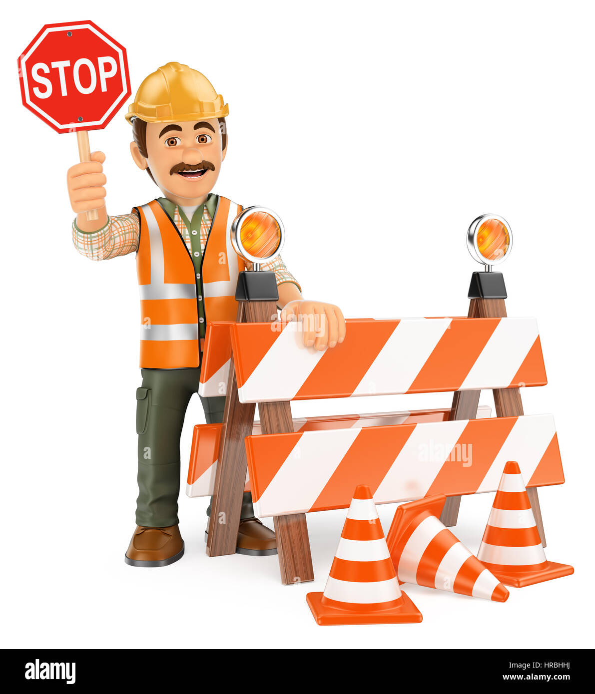 People working sign road Cut Out Stock Images & Pictures - Alamy