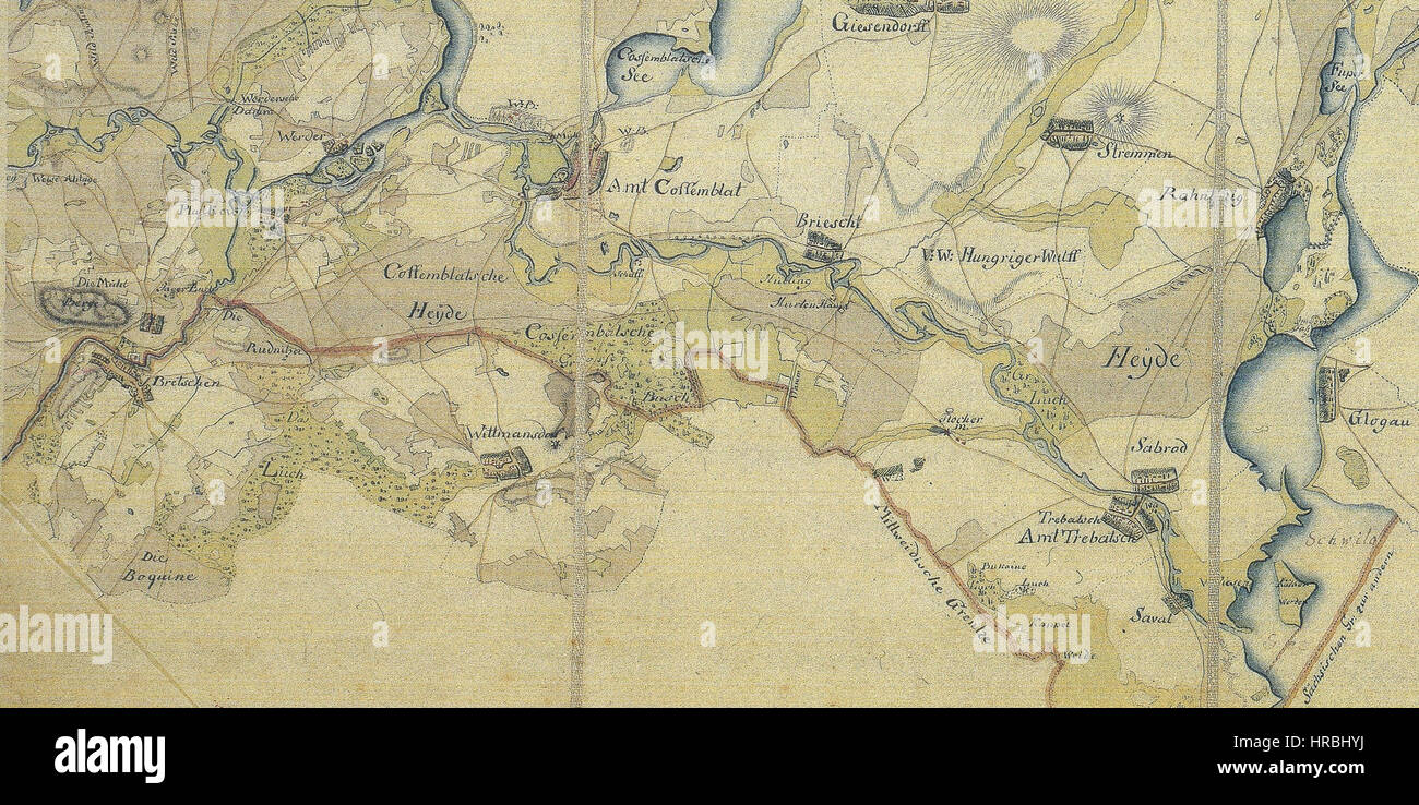 Schmettau Krumme Spree Stock Photo - Alamy