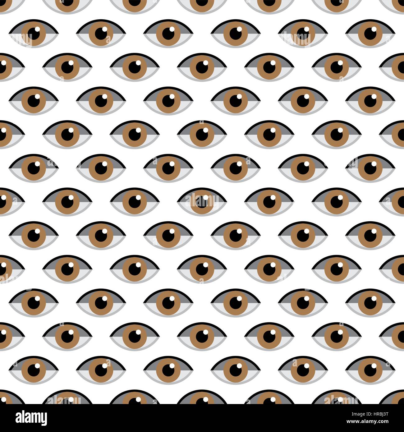 Simple eye pattern in diagonal layout - seamless editable vector ...