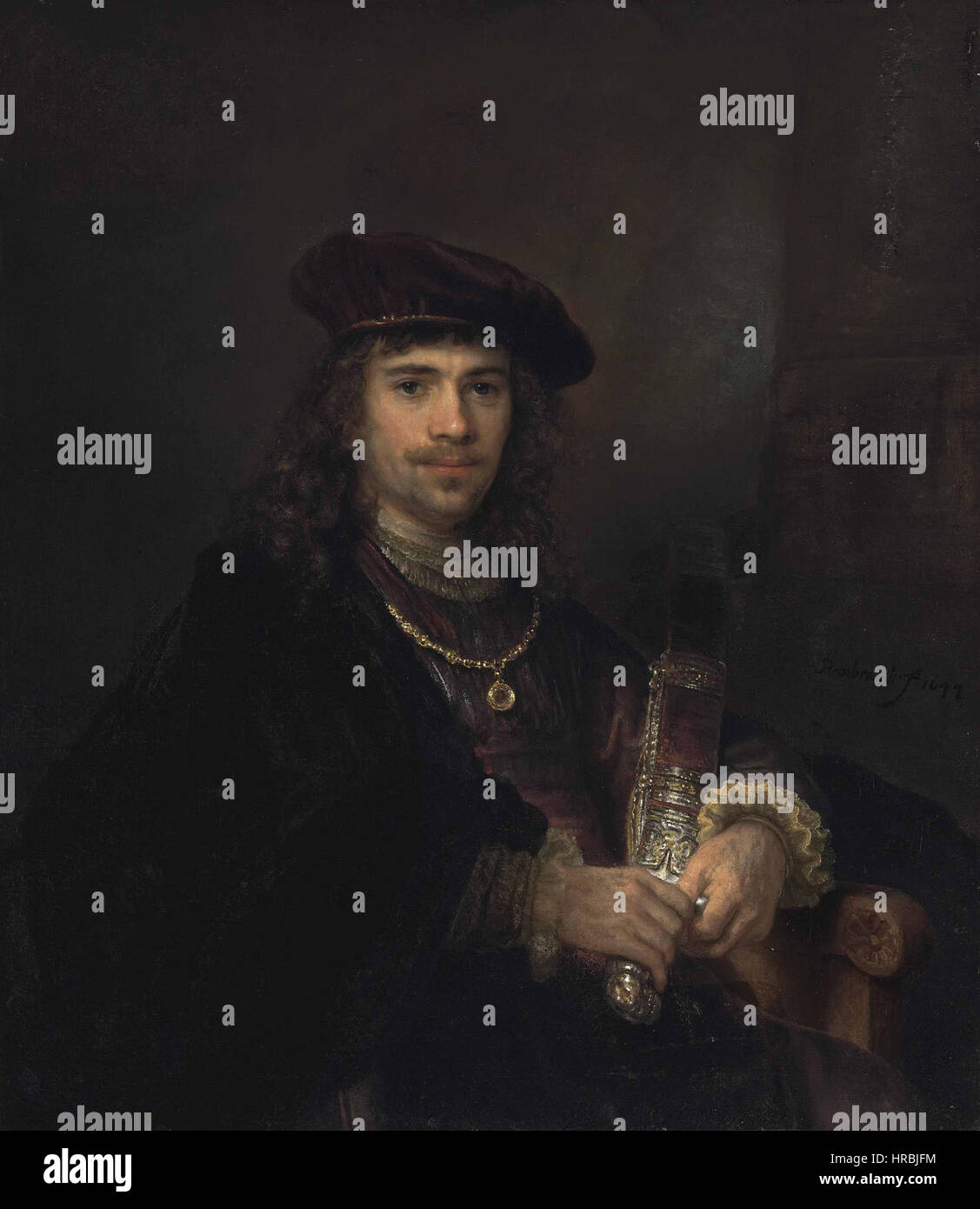 Rembrandt and studio - Man with a Sword (1644 Stock Photo - Alamy