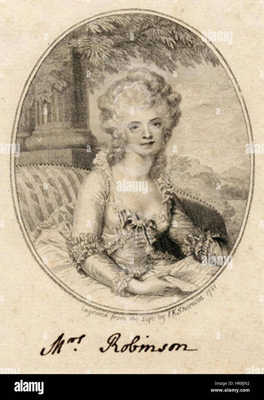 Sherwin - Mrs Mary Robinson Stock Photo - Alamy