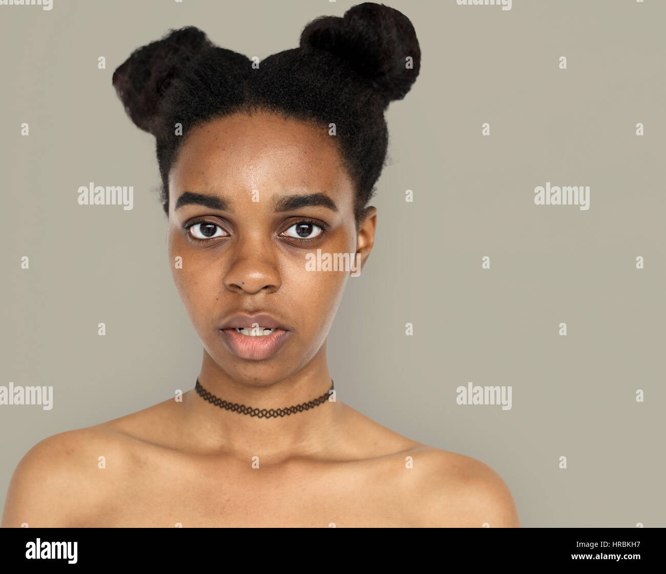 African Descent Woman Front Stock Photo - Alamy