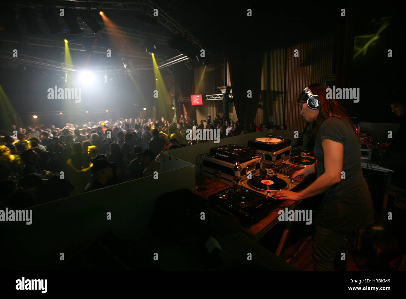 DJ performance at dance party Stock Photo - Alamy