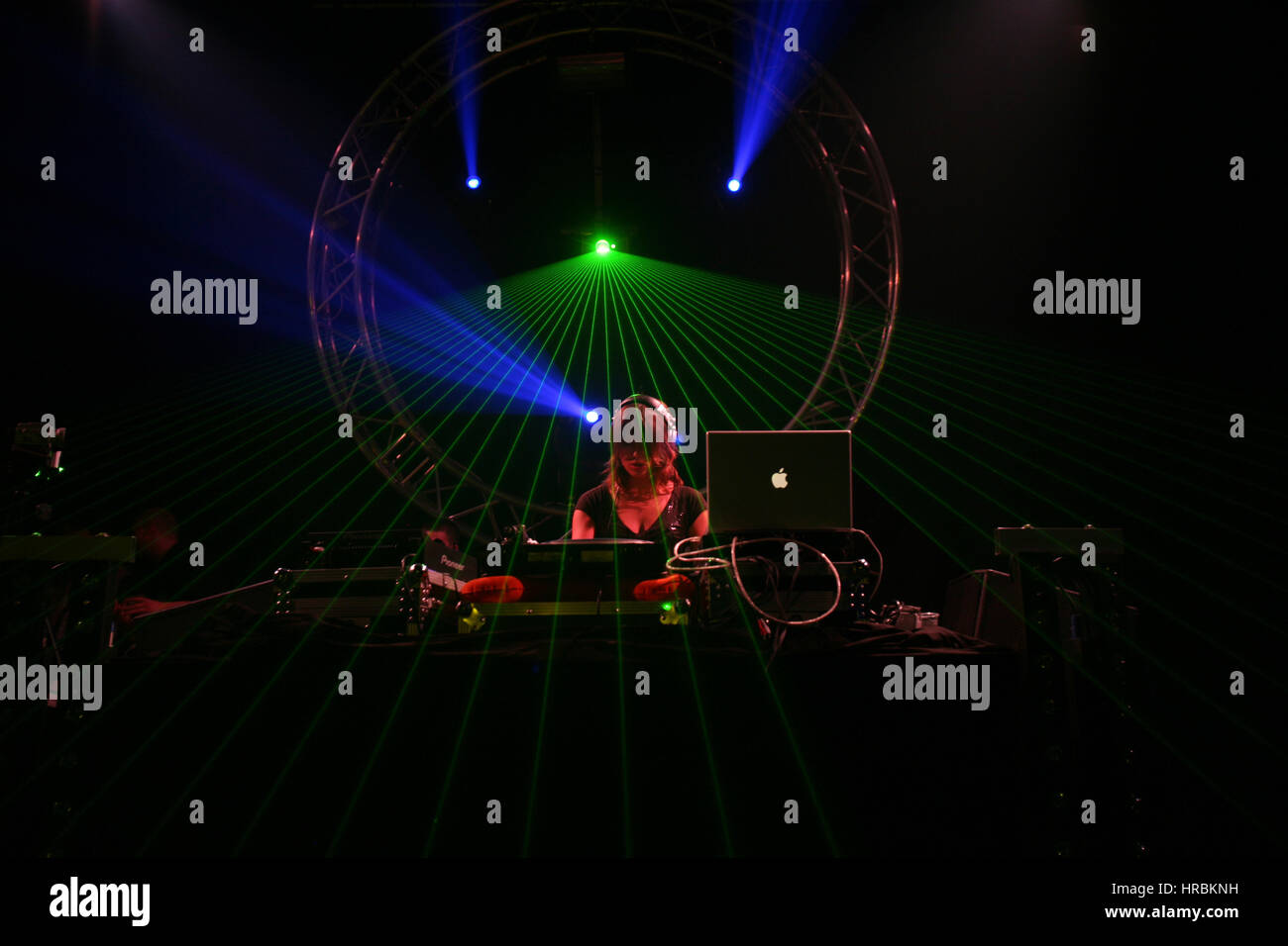 DJ performance at dance party Stock Photo - Alamy