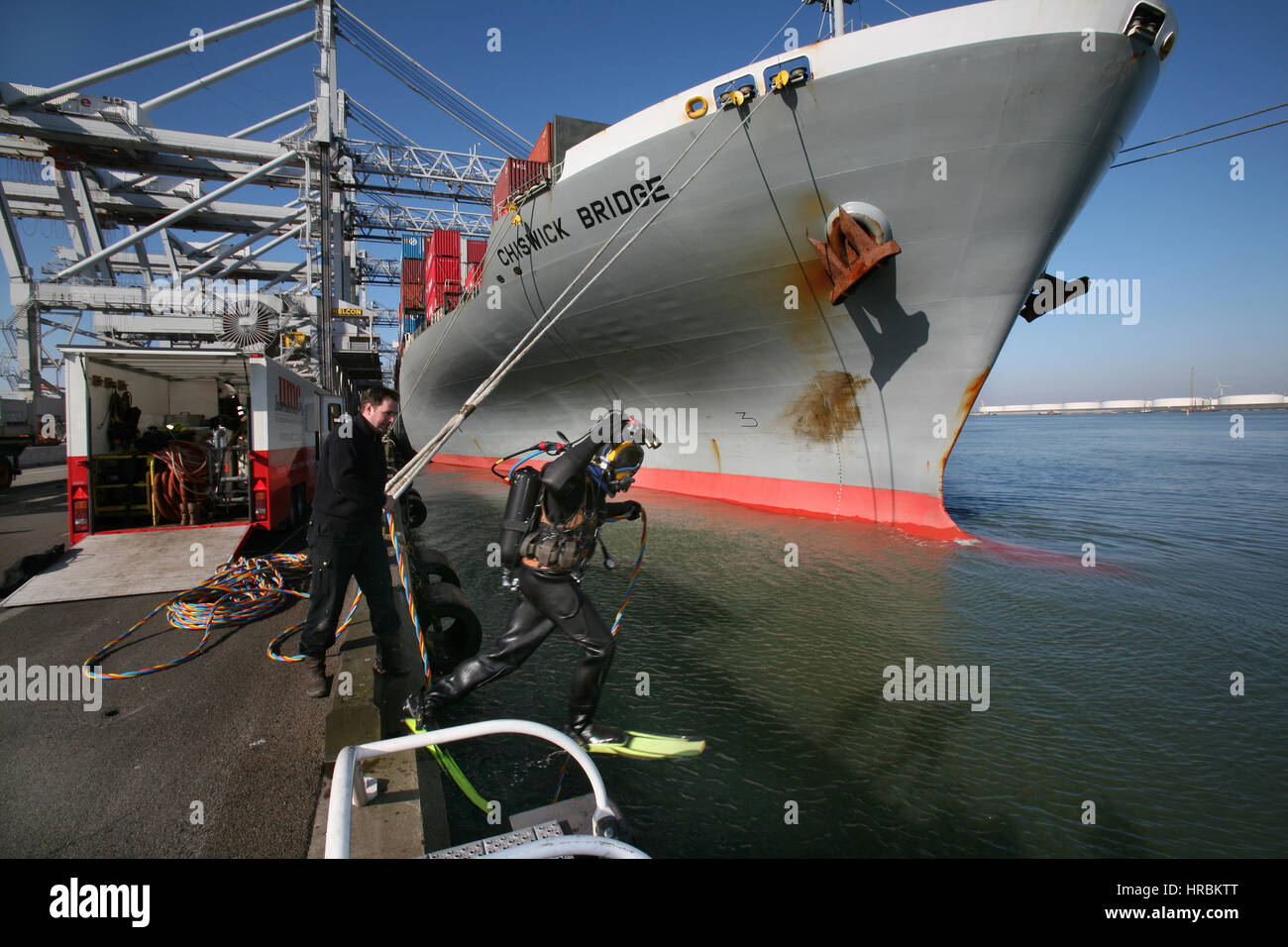 divers at work Stock Photo - Alamy