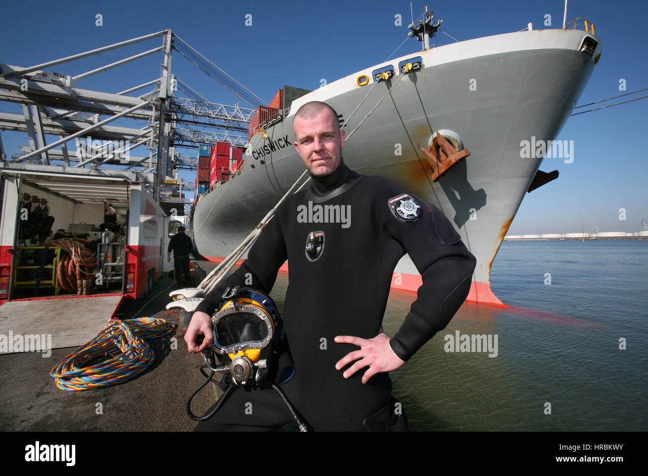 divers at work Stock Photo - Alamy