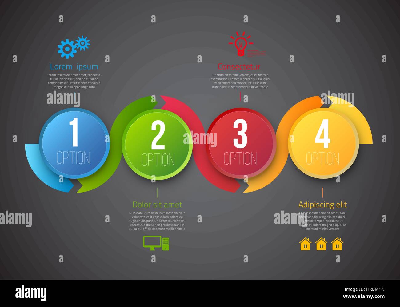 4 step infographics hi-res stock photography and images - Alamy