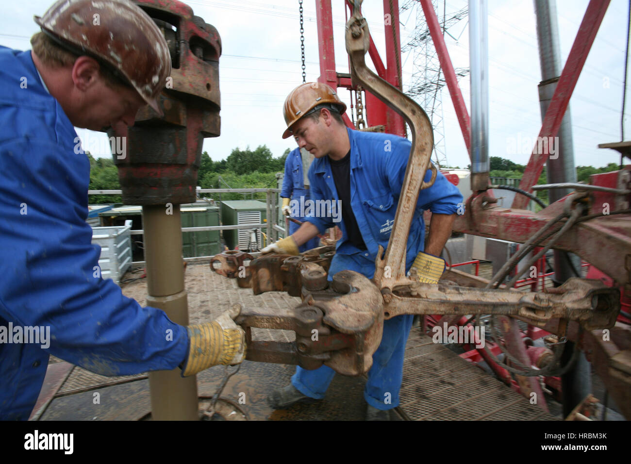 salt drilling rig in the north east of holland Stock Photo - Alamy