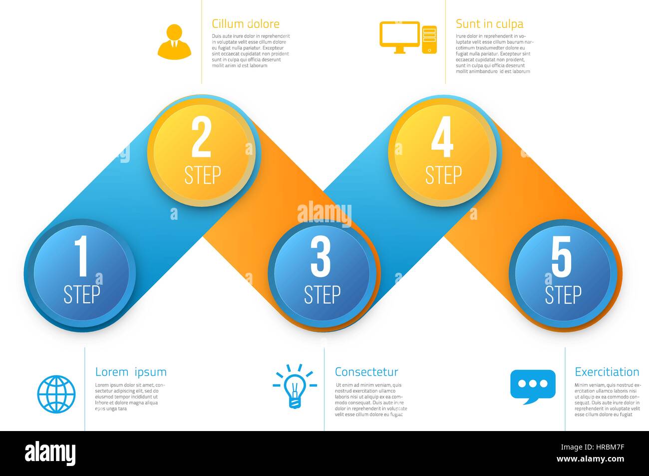 Infographics with steps or options Stock Vector Image & Art - Alamy