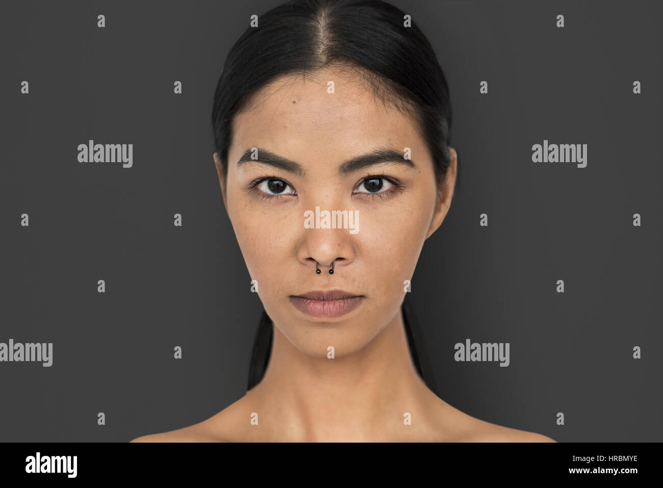 Female Nose Front View