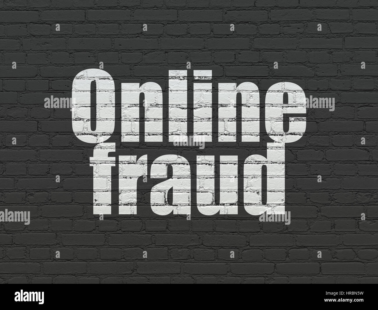 Security concept: Online Fraud on wall background Stock Photo - Alamy