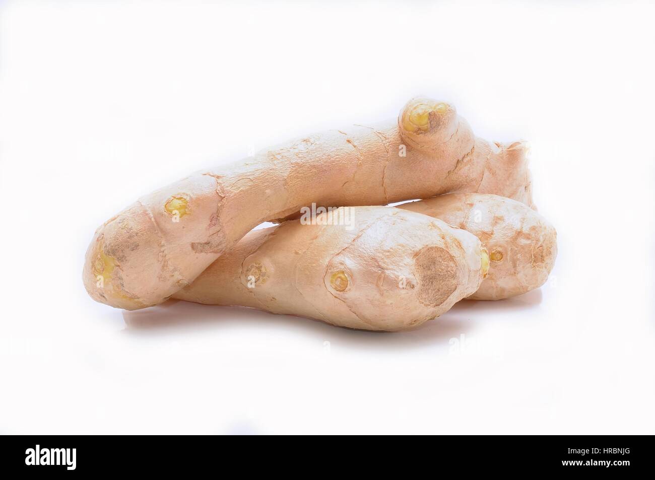 Fresh ginger on white background Stock Photo - Alamy
