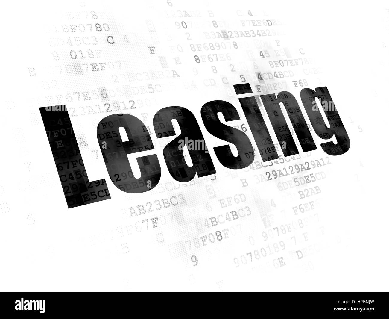 Business concept: Leasing on Digital background Stock Photo - Alamy