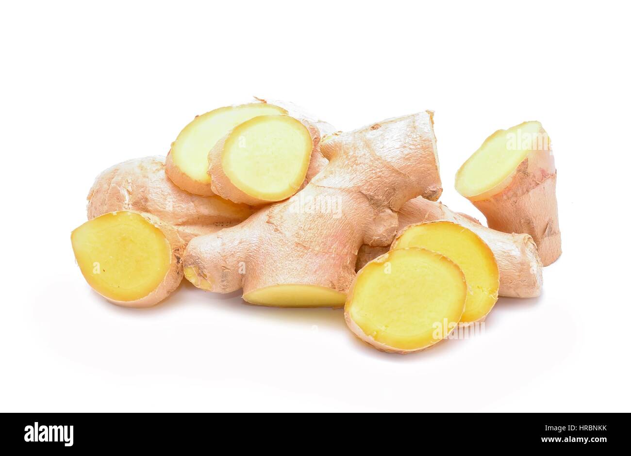 Fresh ginger on white hi-res stock photography and images - Alamy