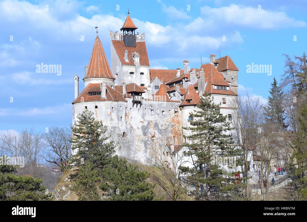 Bran Castle, the place of Dracula in Transylvania Carpathian Mountains ...