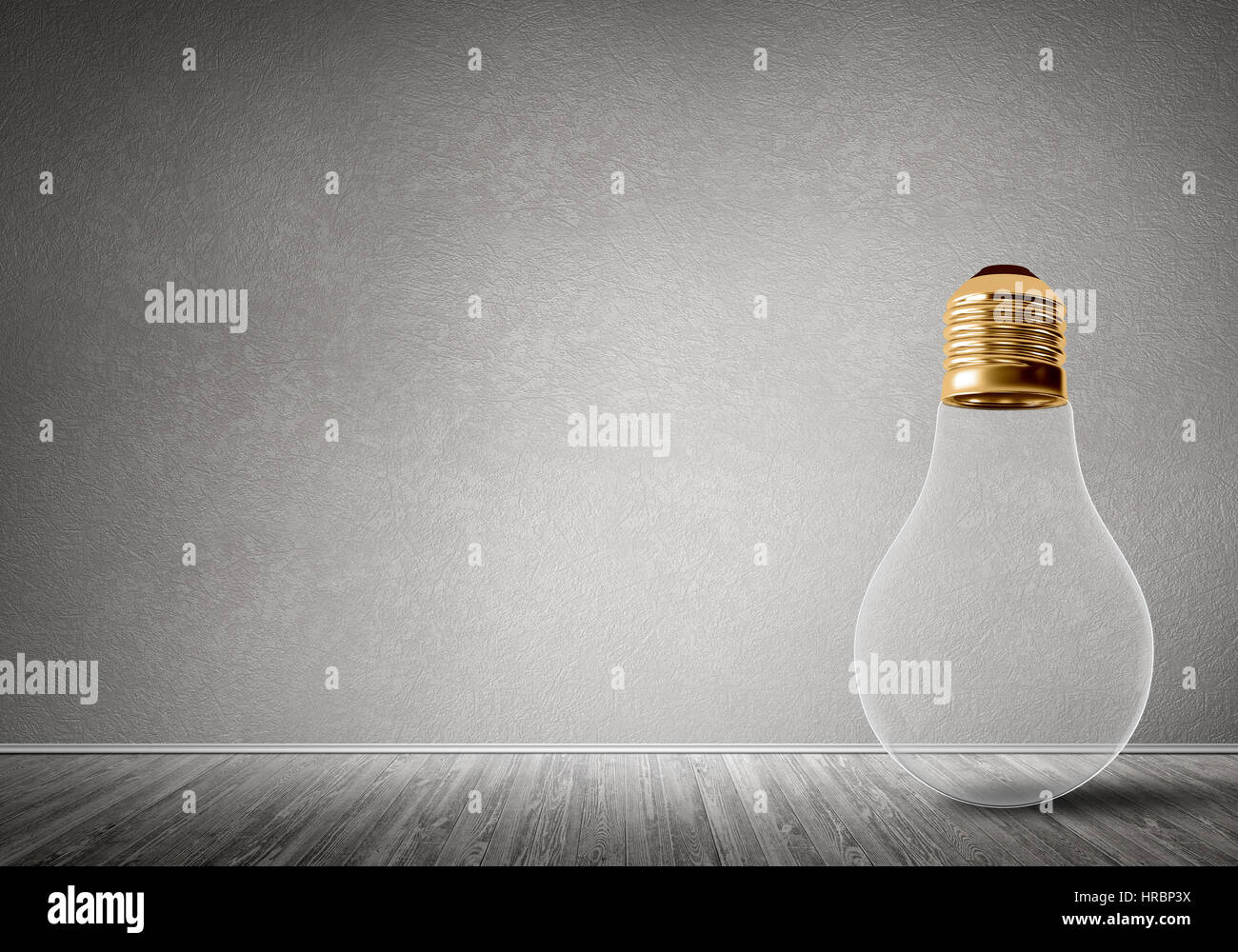 Light bulb in room Stock Photo - Alamy