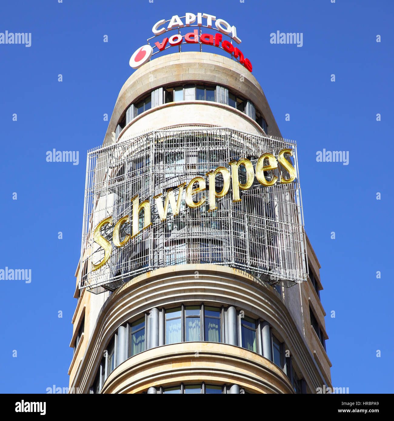 Schweppes building madrid hi-res stock photography and images - Alamy