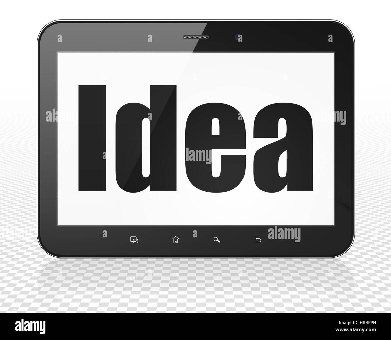 Advertising concept: Tablet Pc Computer with Idea on display Stock ...