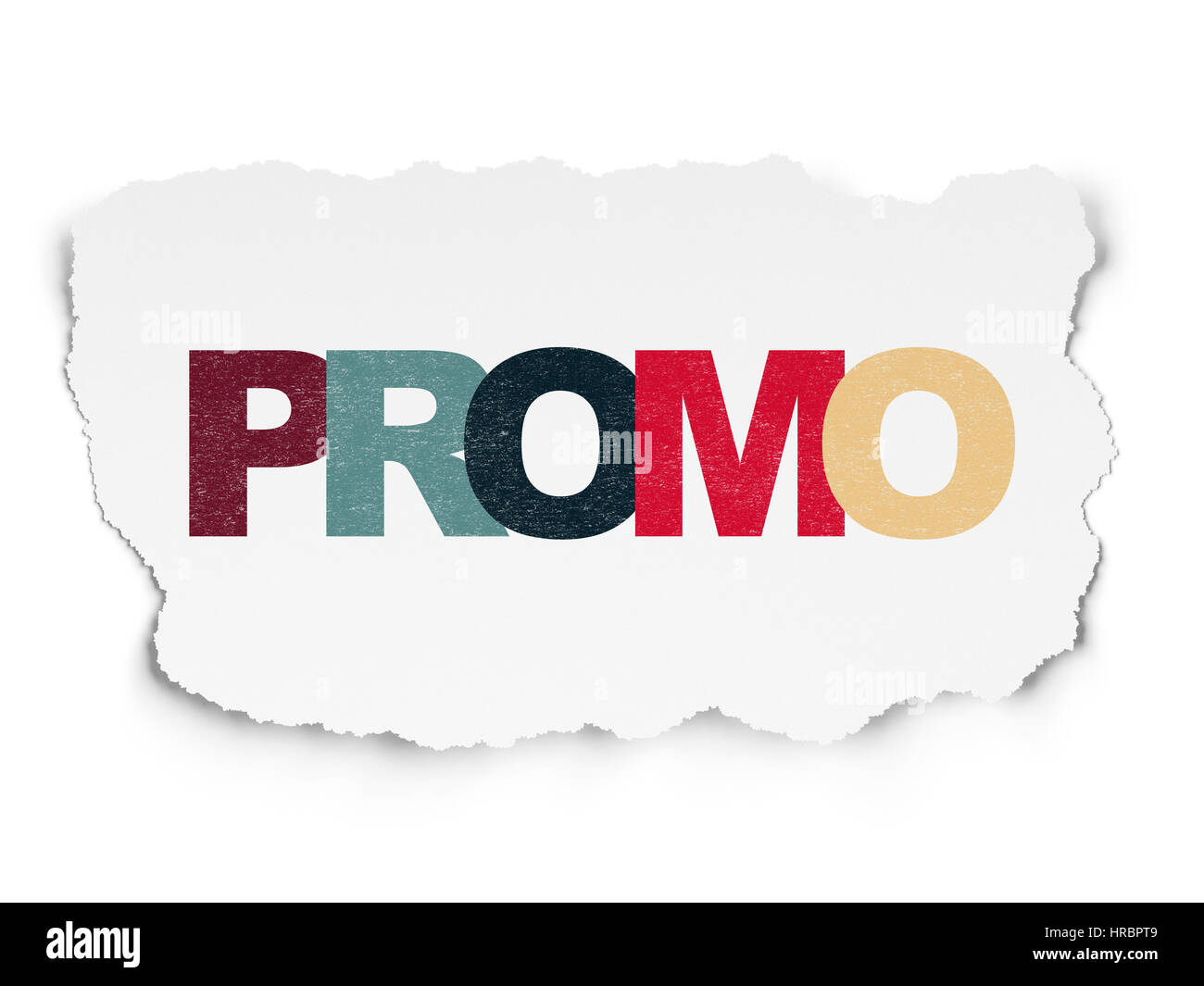 Marketing concept: Promo on Torn Paper background Stock Photo - Alamy