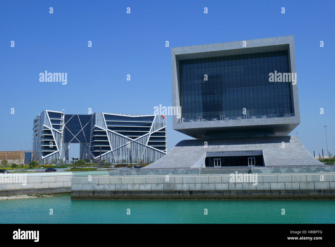 Arcapita complex, the cuboid Arcapita headquarters on the right ...