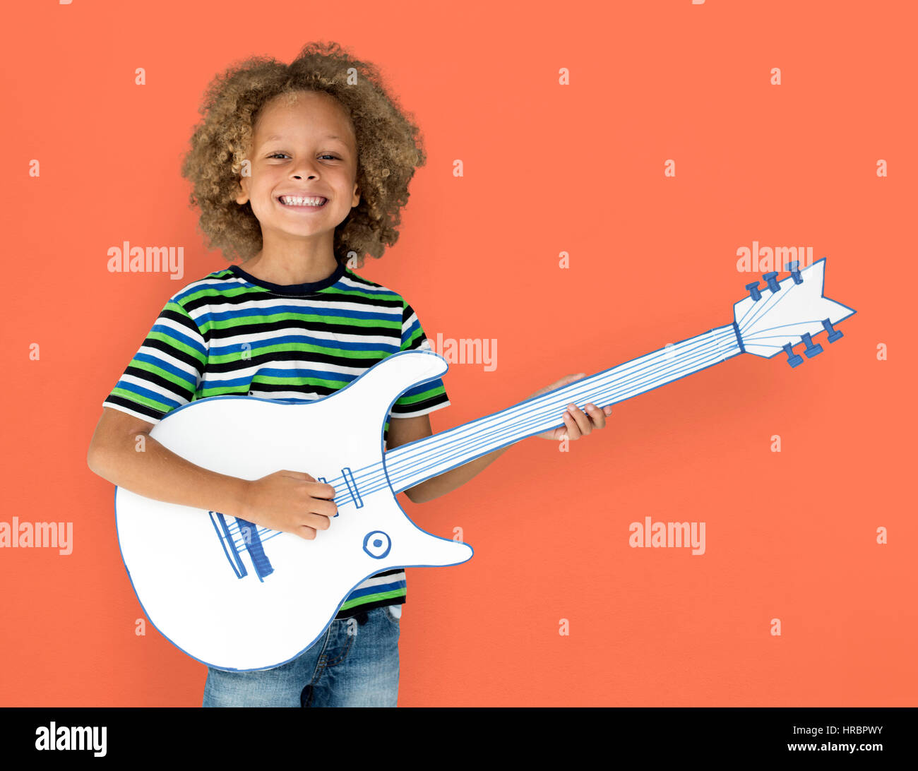 Little Boy Having Fun Portrait Stock Photo - Alamy
