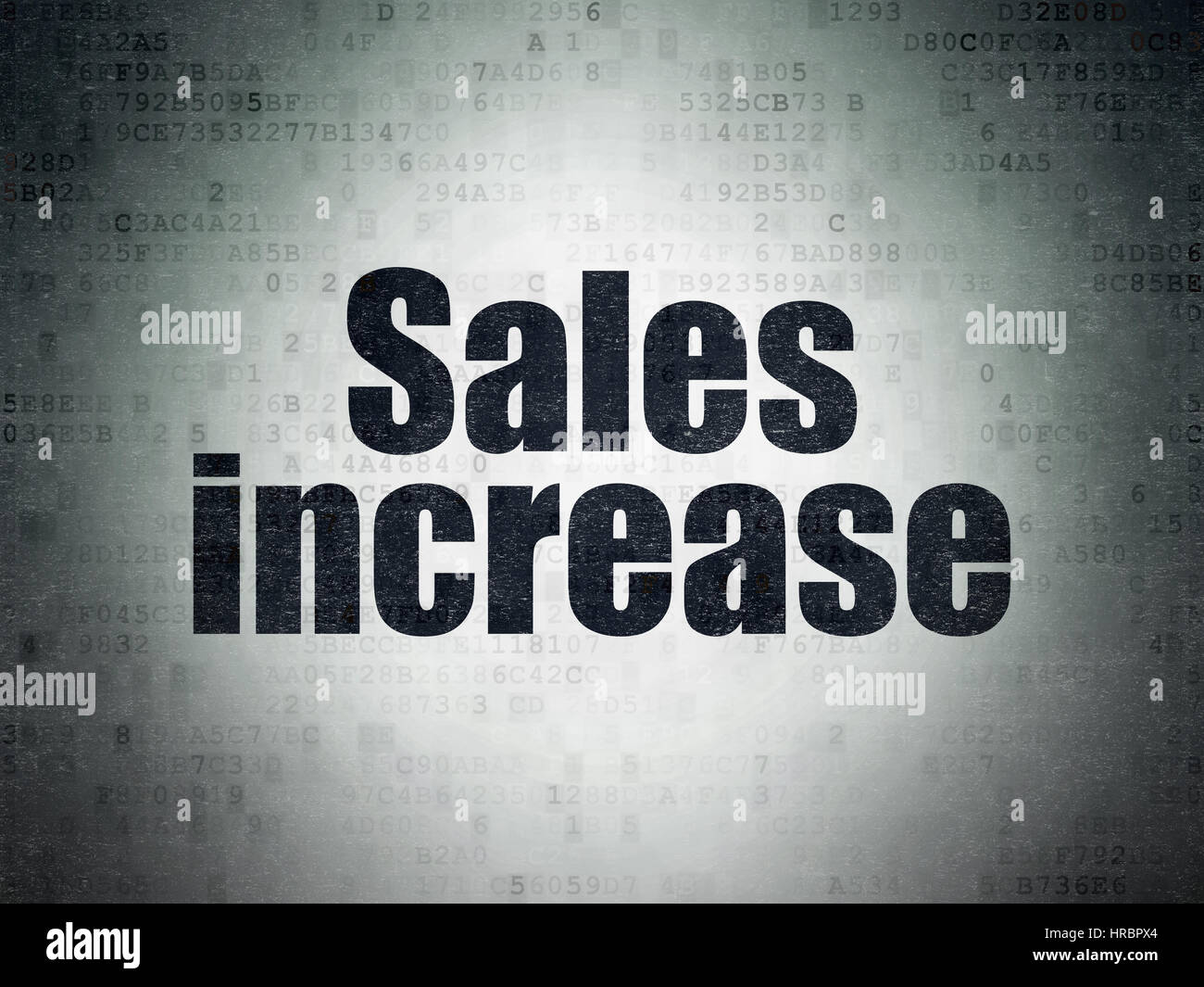 Marketing concept: Sales Increase on Digital Data Paper background ...