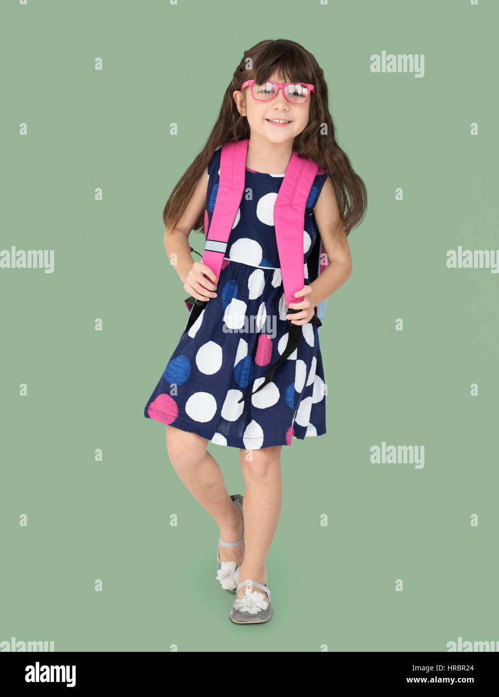 Little Girl Having Fun Portrait Stock Photo - Alamy
