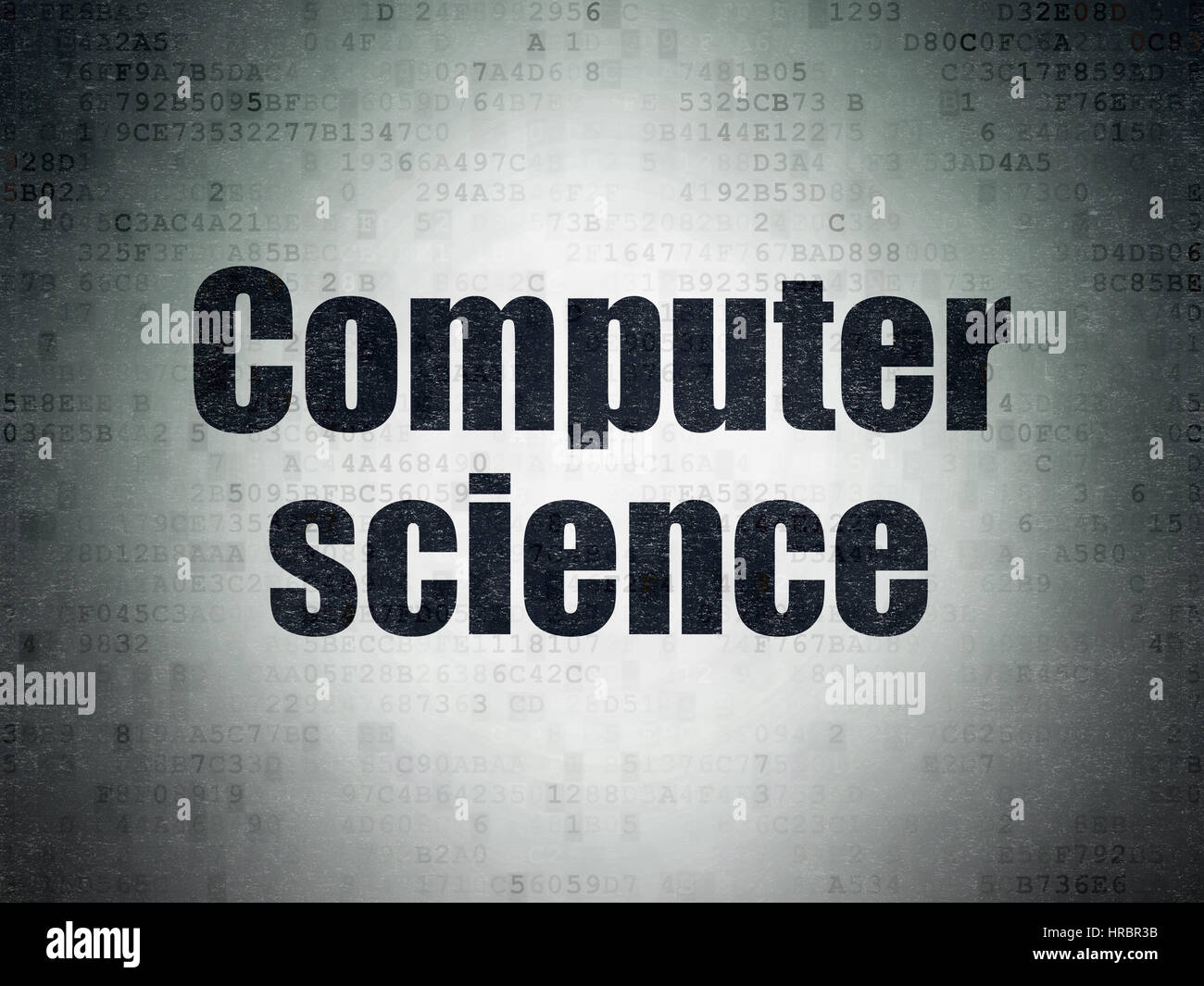 Science concept: Computer Science on Digital Data Paper background ...