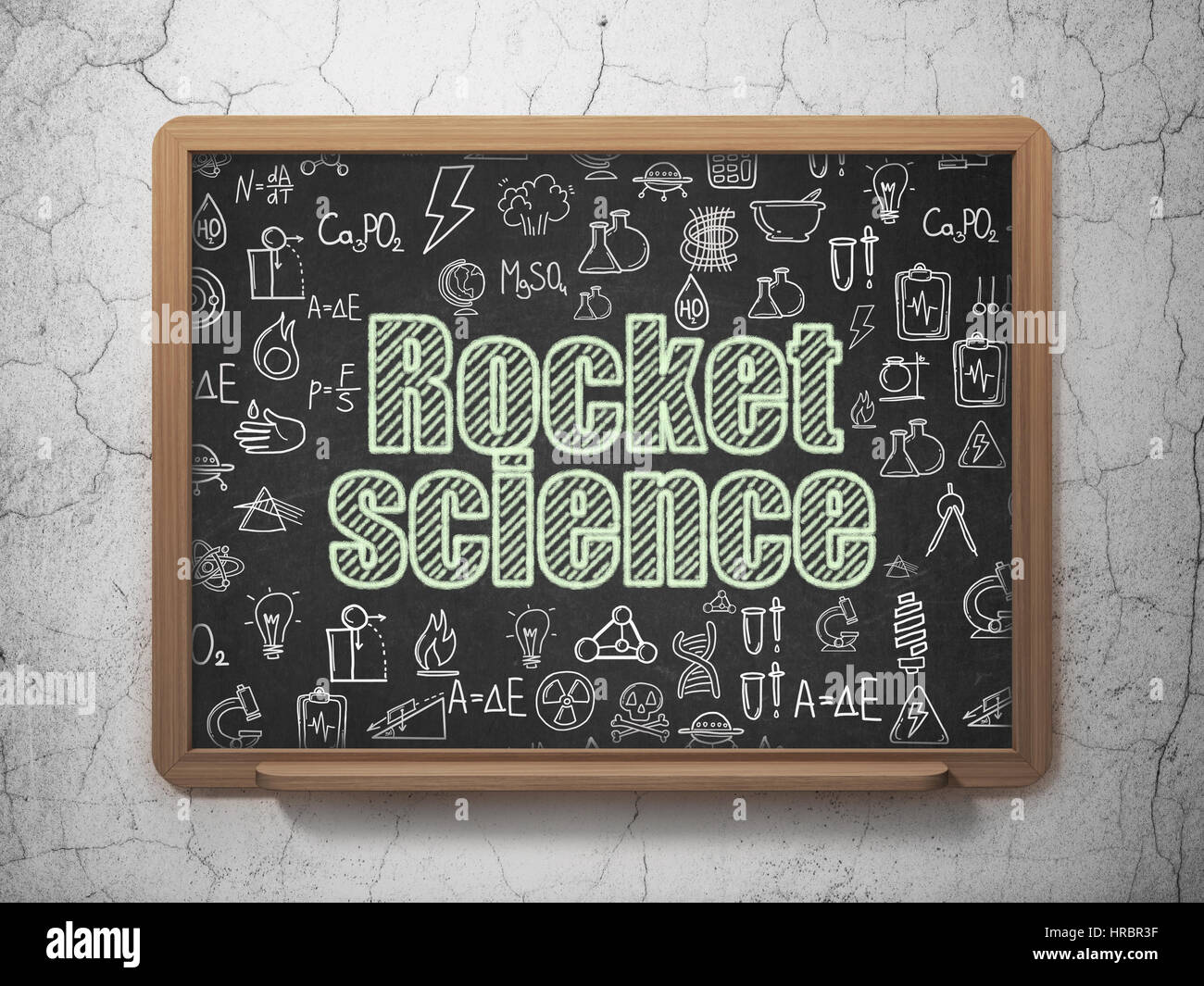Science concept: Rocket Science on School board background Stock Photo ...