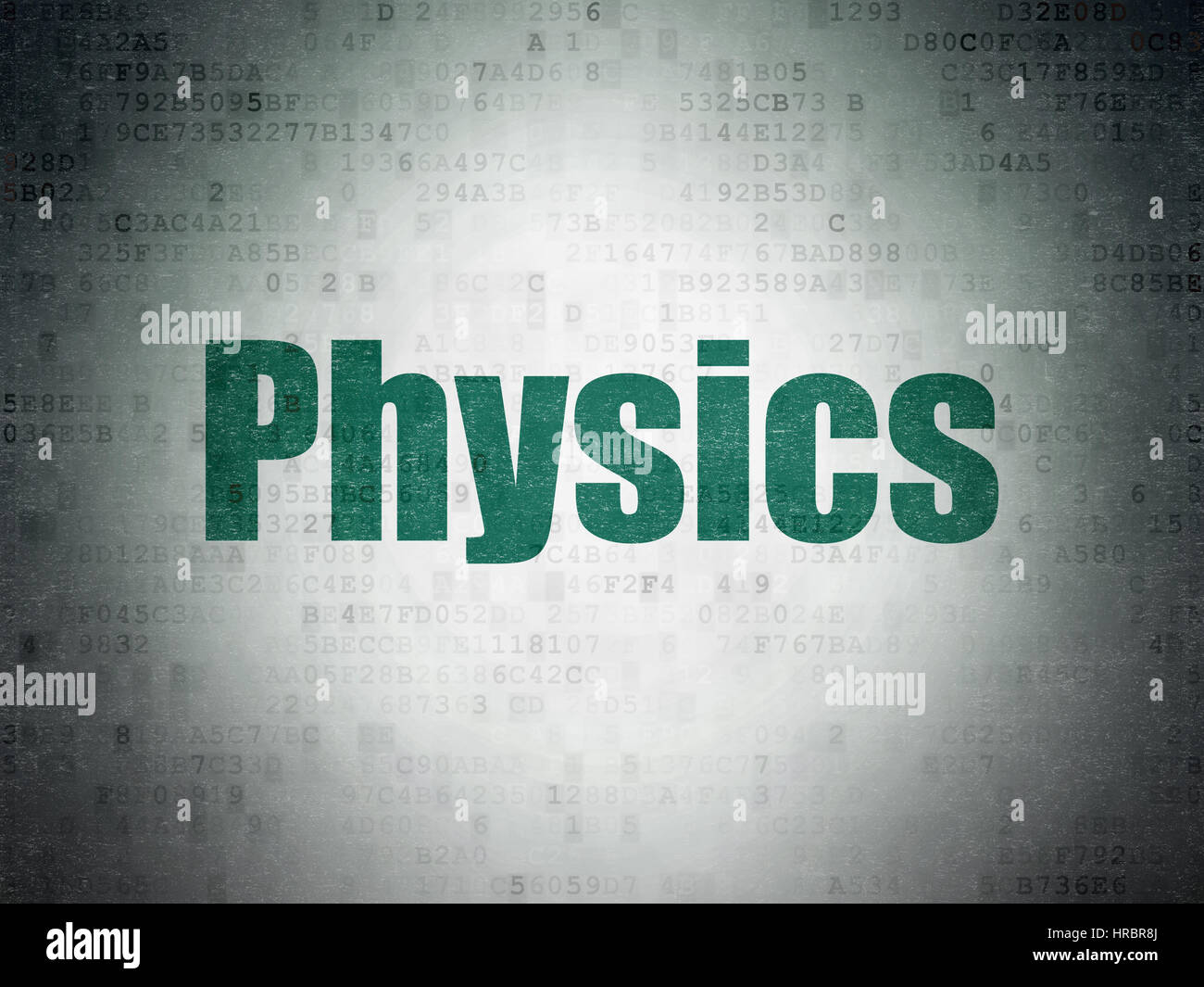 Learning concept: Physics on Digital Data Paper background Stock Photo ...
