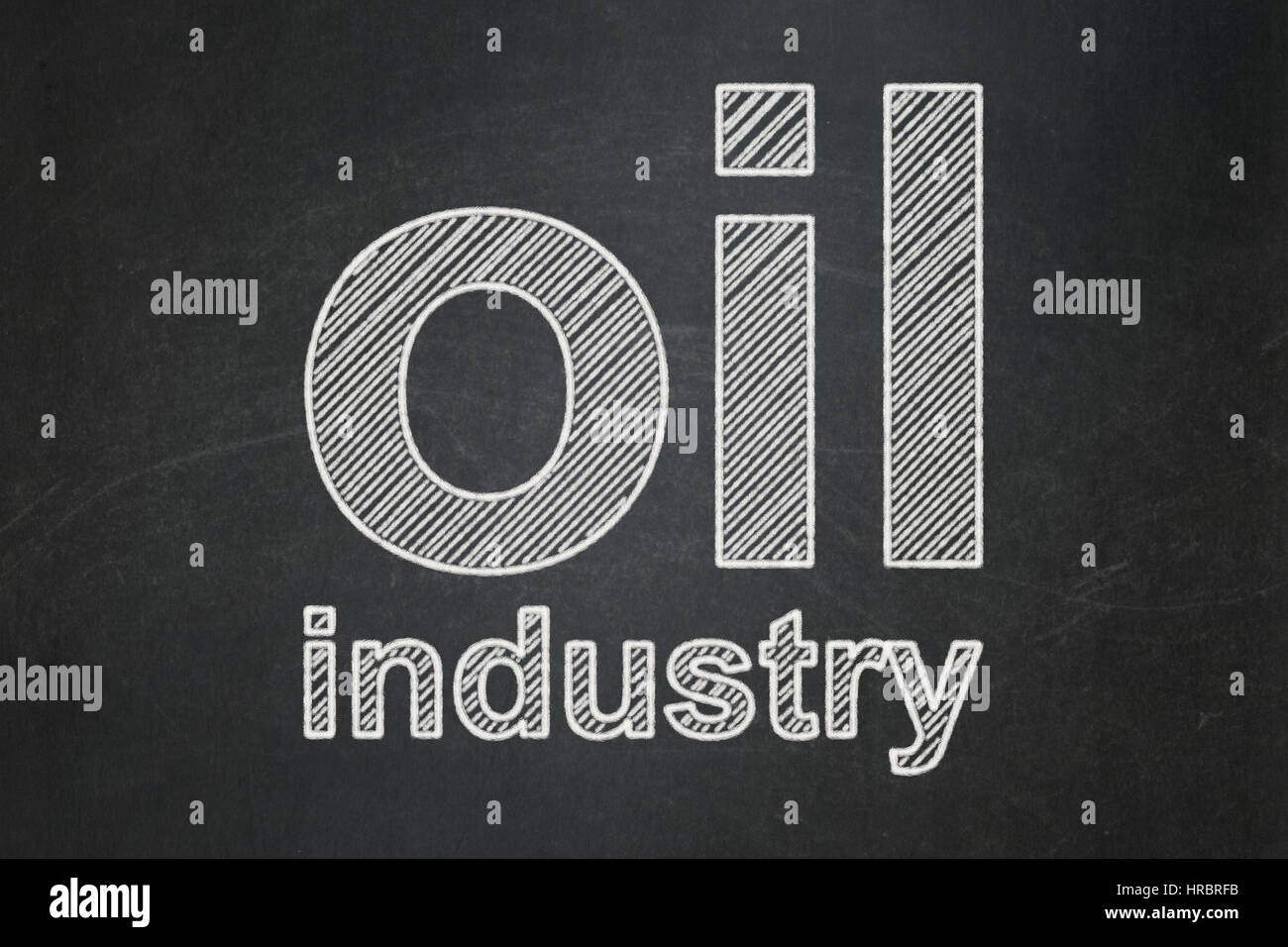 Manufacuring concept: Oil Industry on chalkboard background Stock Photo ...