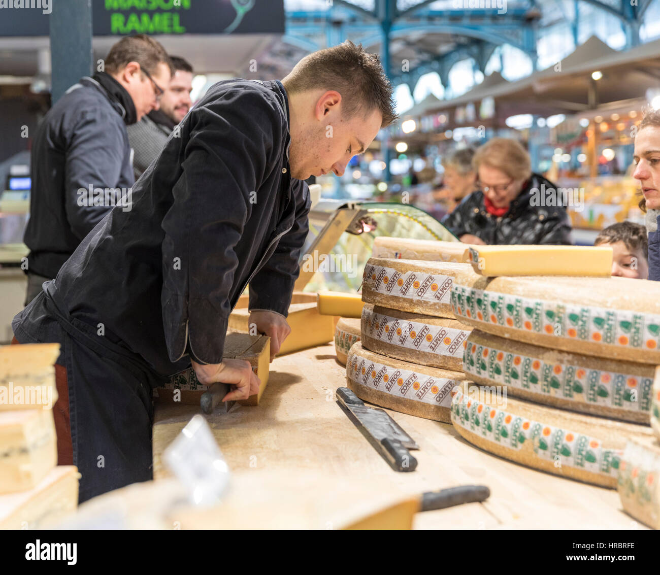 Comte cheese wheel hi-res stock photography and images - Alamy