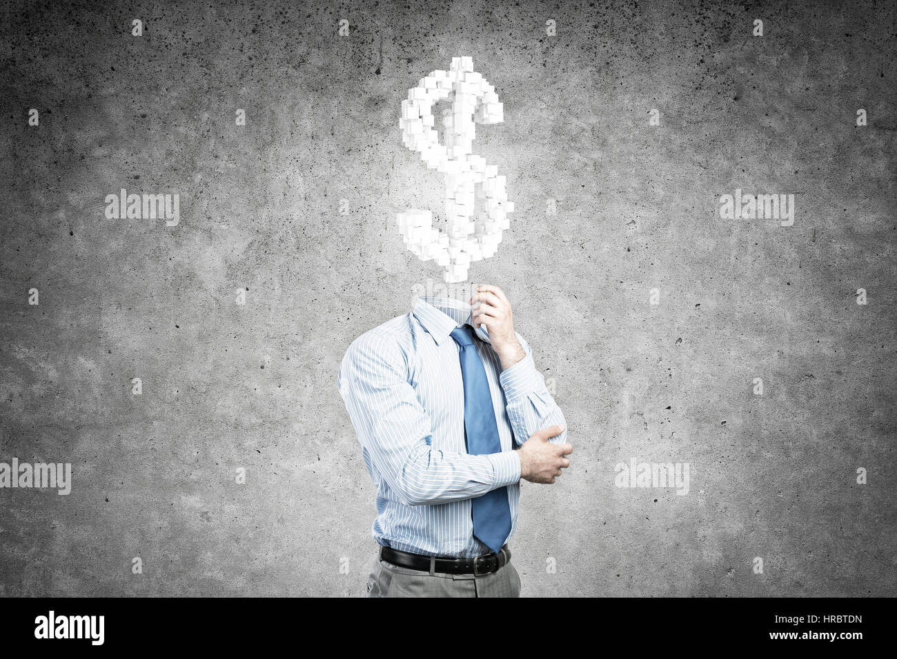 He is always thinking about money Stock Photo - Alamy