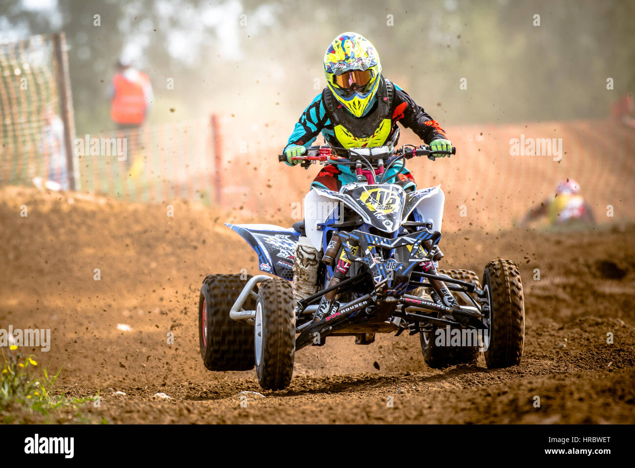 Quad rider on the race Stock Photo - Alamy