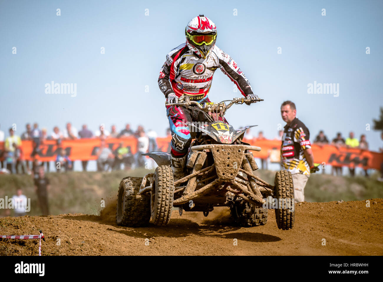 Quad rider on the race Stock Photo - Alamy