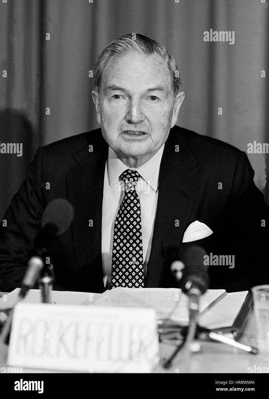 David rockefeller hi-res stock photography and images - Alamy